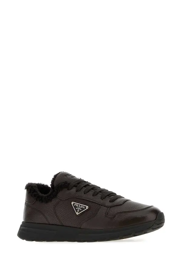 Prada Dark Leather Prax 2.0 Sneakers