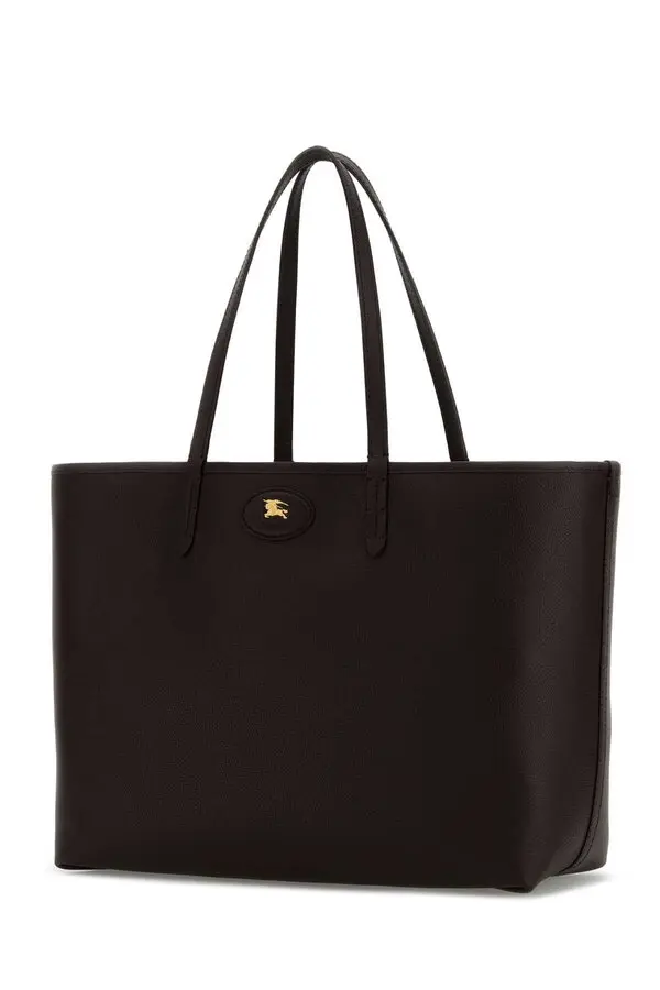 Burberry Dark Leather Reversibile Bag - Brown