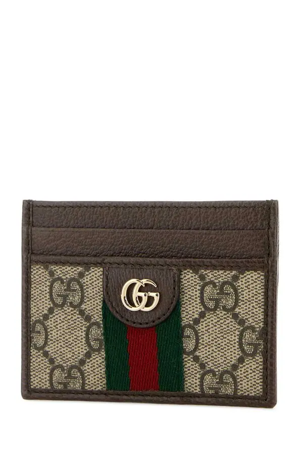Gucci Gg Supreme Fabric Ophidia Card Holder - Multicolor