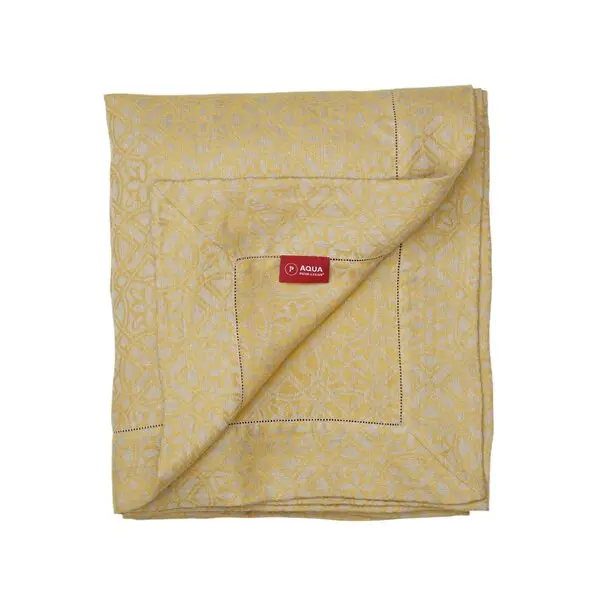 PATER ET FILIUS Sundrench Giant Beach Throw The Rivage Linen Collection - Yellow
