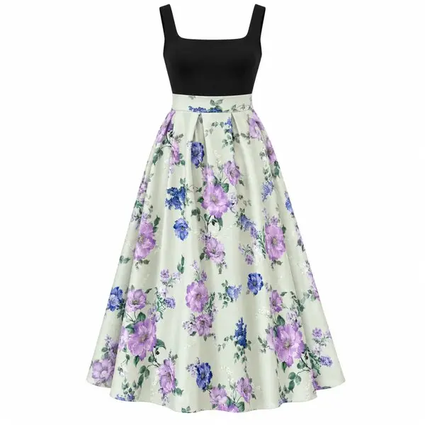 GIRL IN MIND Kristen Midi Skater Skirt