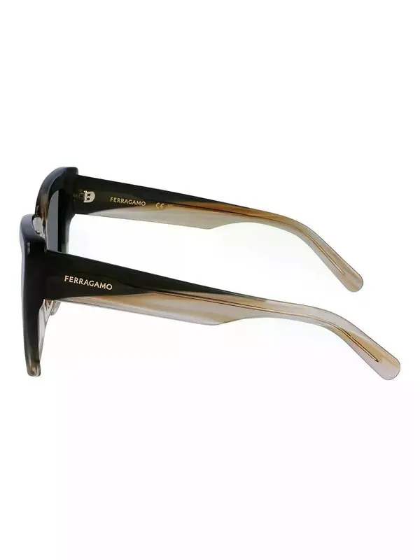 FERRAGAMO Striped Cat-eye Sunglasses