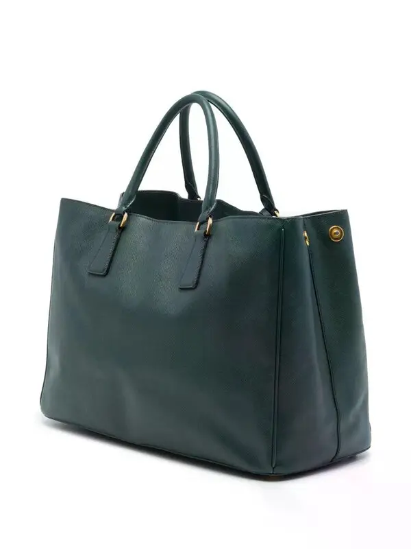 Prada 2000-2026 Large Saffiano Lux Galleria Satchel - Green
