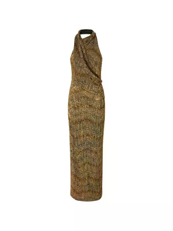 Missoni Sequin-embellished Halterneck Dress