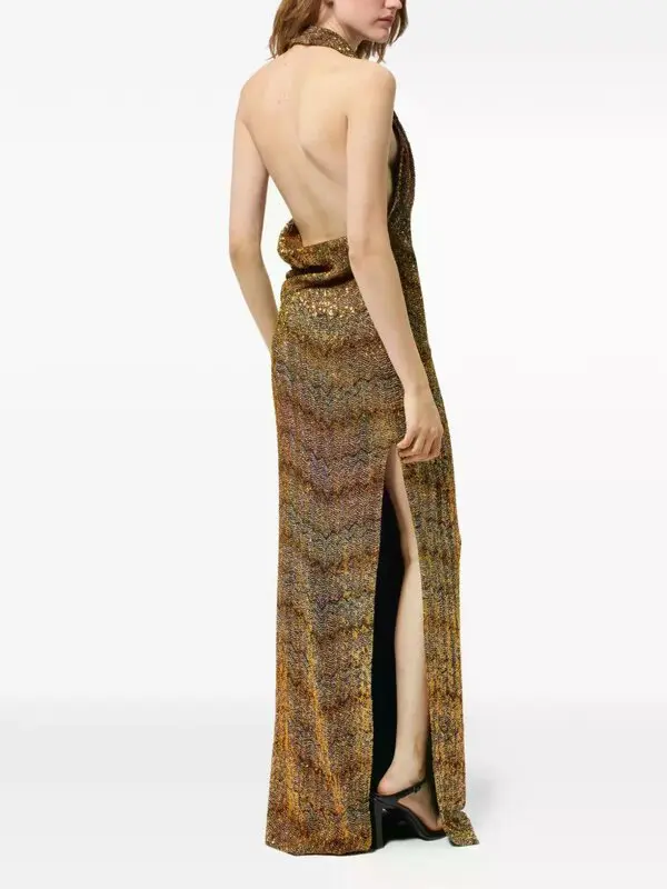 Missoni Sequin-embellished Halterneck Dress