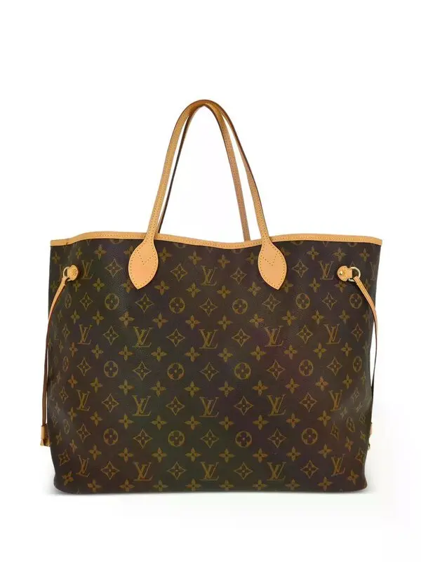 LOUIS VUITTON Gm 2008 Neverfull Monogram Tote Bag - Brown