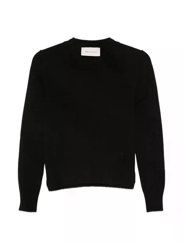 AMI Paris Ribbed-knit Sweater
