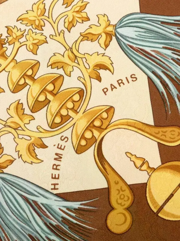 Hermès 1990-2010 Plumes Et Grelots Silk Scarf 90 Scarves