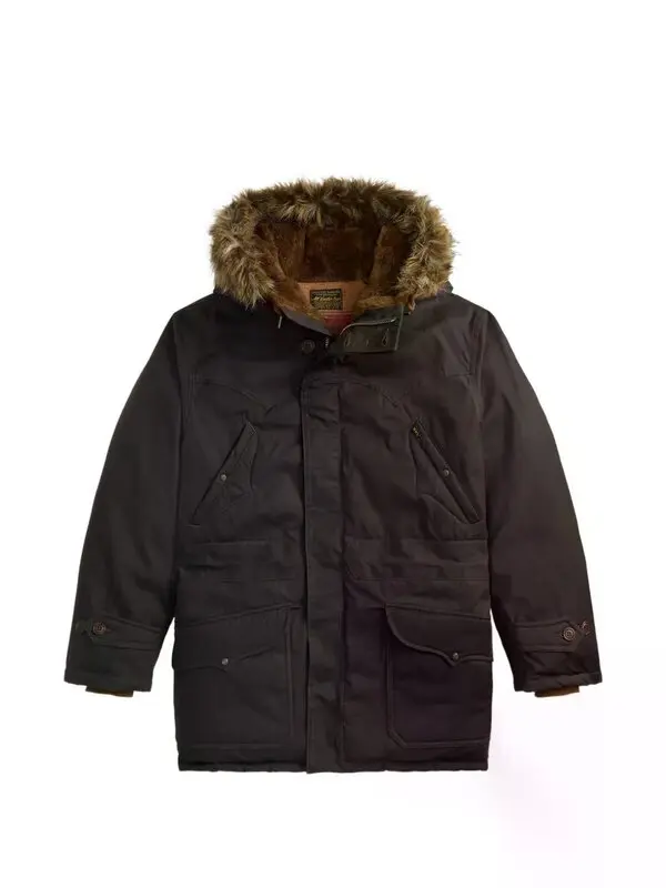 Ralph Lauren Faux-fur Trim Hooded Coat - Brown