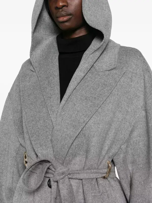 Sportmax Hooded Belted Coat