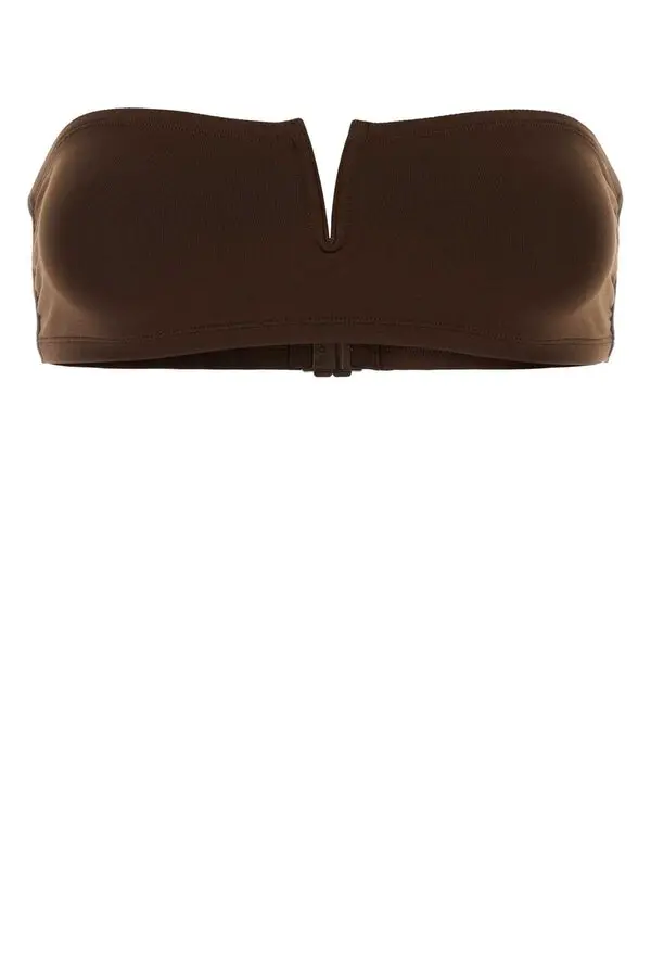 ERES Stretch Nylon Arcade Bikini Top - Brown