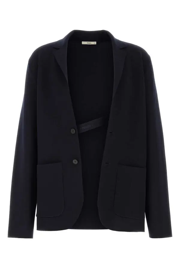 Fendi Midnight Stretch Wool Blend Blazer