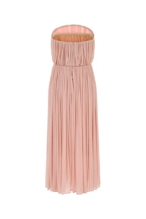 Magda Butrym Stretch Viscose Long Dress - Pink
