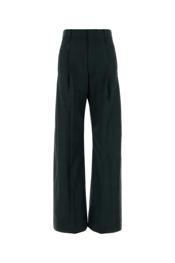 Victoria Beckham Bottle Wool Ethel Palazzo Pant