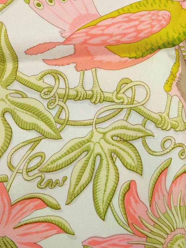 Hermès 1980-2010 Caraibes Silk Scarf 90 Scarves