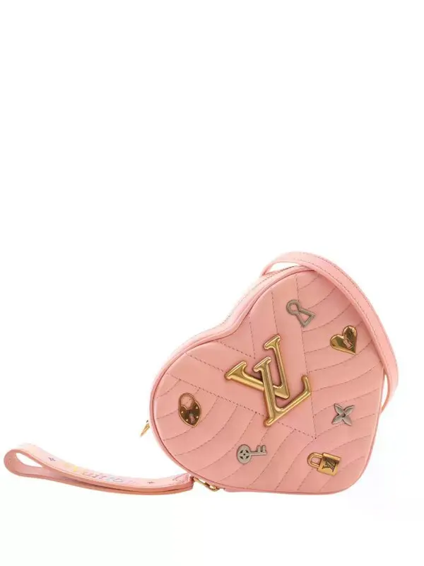LOUIS VUITTON 2021-2026 Calfskin Embellished New Wave Love Lock Crossbody Bag - Pink