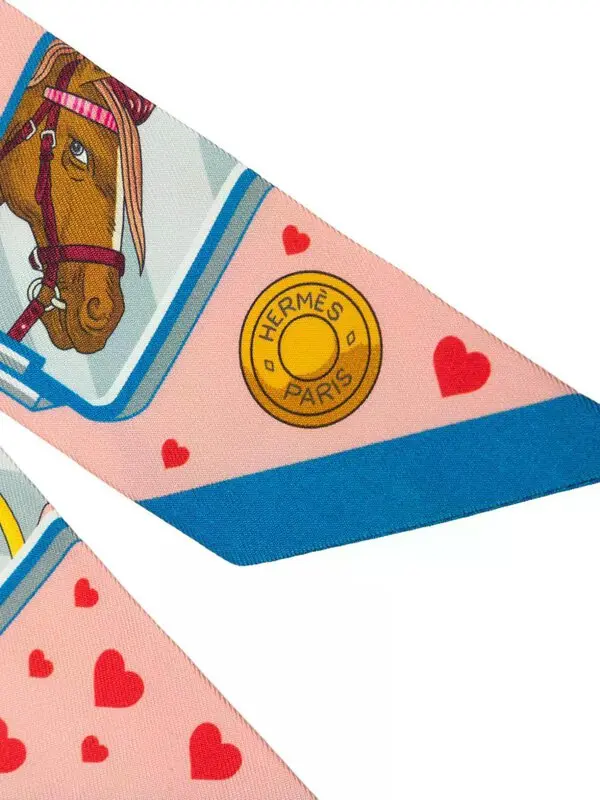 Hermès 2020-2026 Story Silk Twilly Scarf Scarves