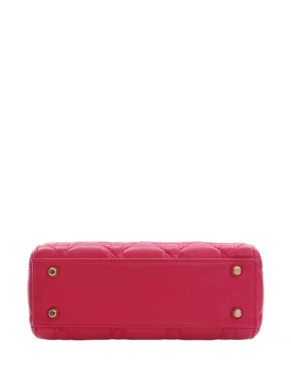 Dior 2013 Mini Lambskin Cannage Lady Satchel