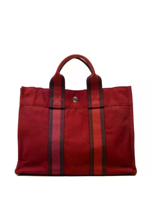 Hermès 20th Century Canvas Fourre Tout Pm Tote Bag