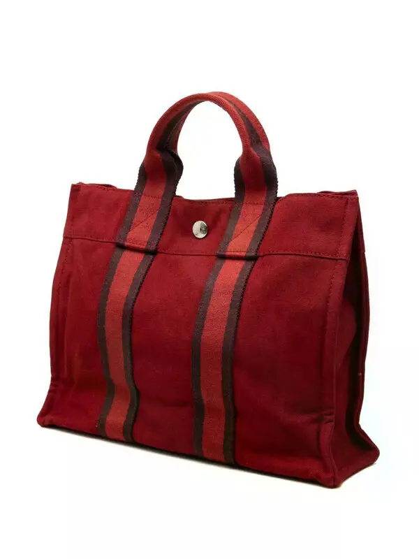 Hermès 20th Century Canvas Fourre Tout Pm Tote Bag