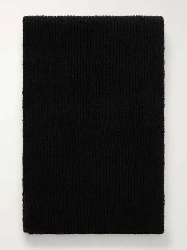 Johnstons Of Elgin Ribbed Cashmere Scarf