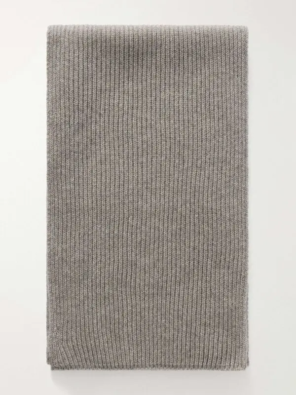 Johnstons Of Elgin Ribbed Cashmere Scarf