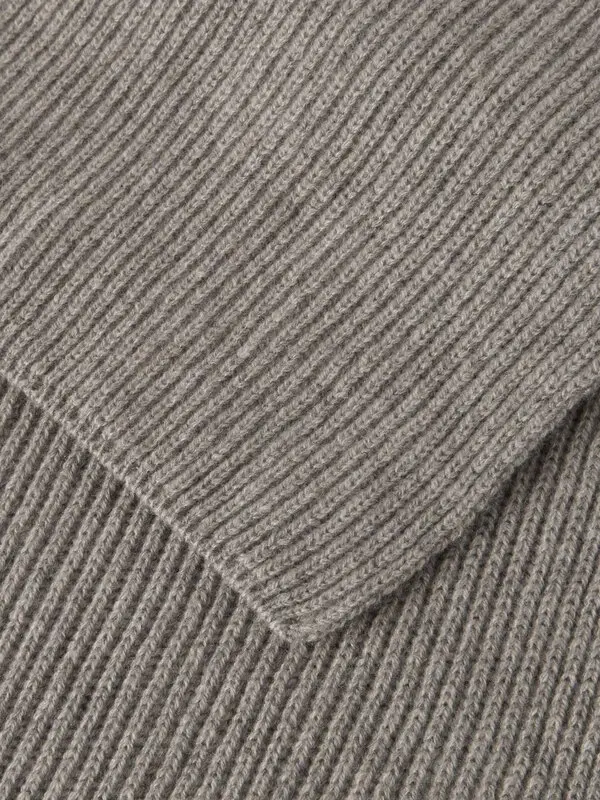 Johnstons Of Elgin Ribbed Cashmere Scarf