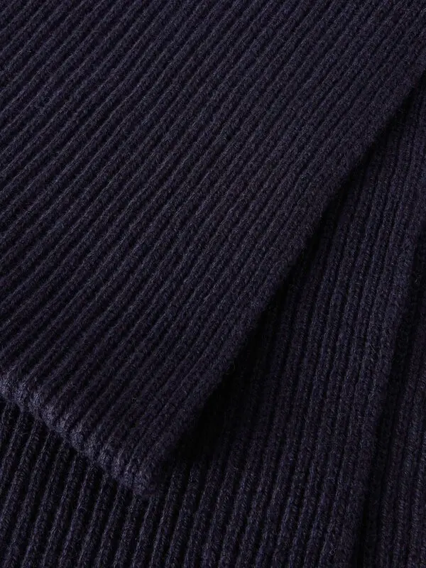 Johnstons Of Elgin Ribbed Cashmere Scarf