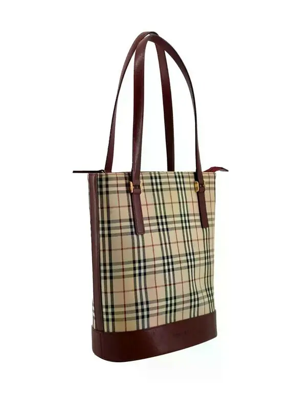 Burberry 2000-2017 House Check Canvas Tote Bag