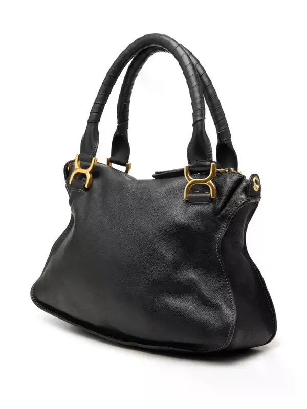 Chloé 2012 Medium Leather Marcie Satchel - Black