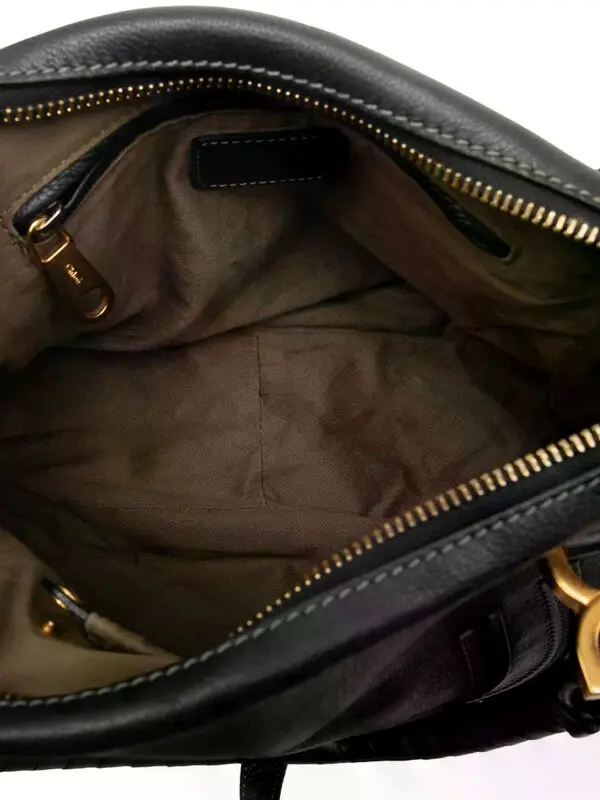 Chloé 2012 Medium Leather Marcie Satchel - Black