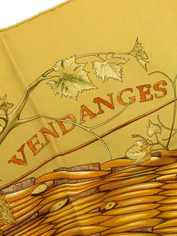 Hermès 1980-2000 Vendanges Silk Scarf 90 Scarves