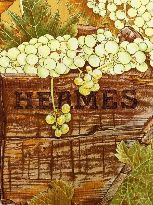 Hermès 1980-2000 Vendanges Silk Scarf 90 Scarves