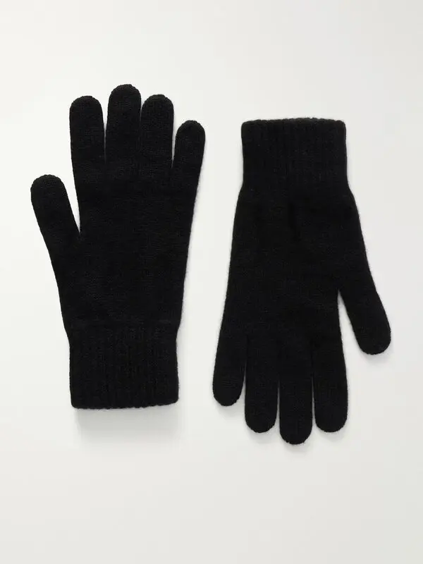 Johnstons Of Elgin Patrick Cashmere Gloves - Black