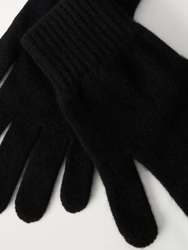 Johnstons Of Elgin Patrick Cashmere Gloves - Black