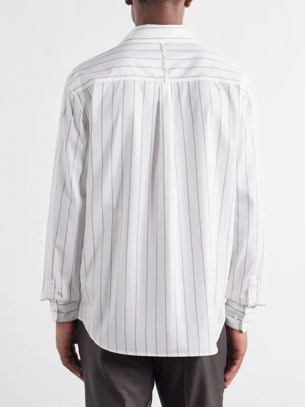 Mr P. Striped Cotton And Silk-blend Shirt