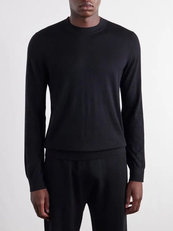Mr P. Cashmere And Silk-blend Sweater