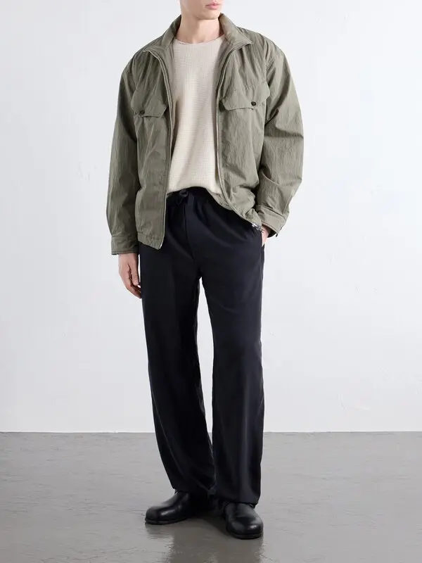 SECOND / LAYER Distressed Waffle-knit Wool And Cashmere-blend Sweater
