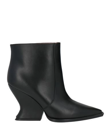 Alberta Ferretti Ankle Boots Brick Size Leather - Black