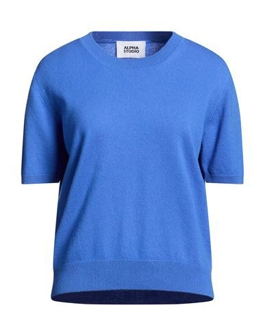 Alpha Studio Sweater Size Geelong Wool - Blue