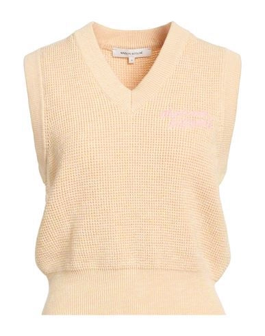 Maison Kitsuné Sweater Apricot Size Cotton - Orange