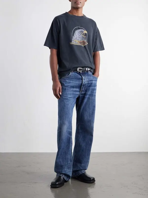 REMI RELIEF Davidson County Printed Cotton-jersey T-shirt