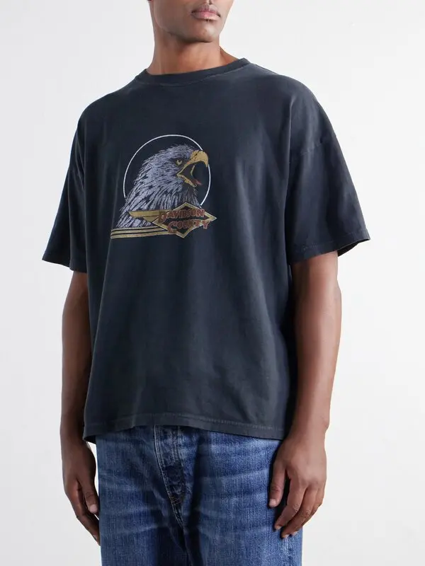 REMI RELIEF Davidson County Printed Cotton-jersey T-shirt