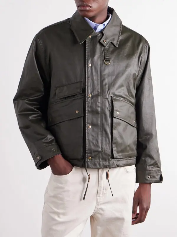 FRIZMWORKS Waxed-cotton Jacket