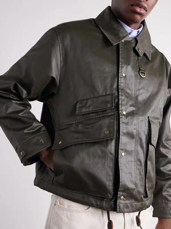 FRIZMWORKS Waxed-cotton Jacket