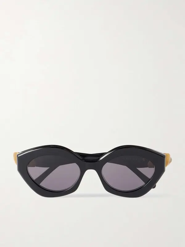 Loewe Coil Round-frame Acetate Sunglasses