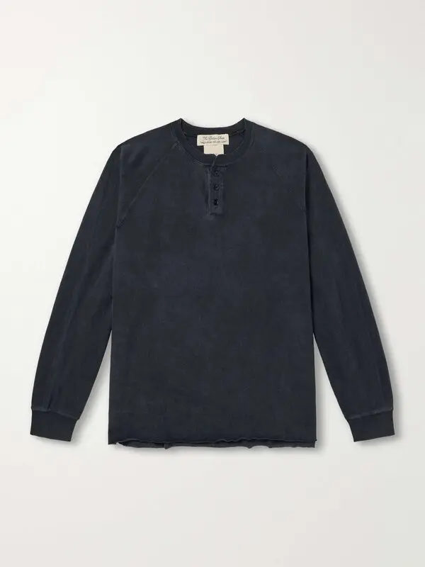 REMI RELIEF Distressed Cotton-jersey T-shirt