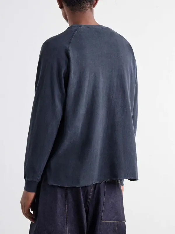 REMI RELIEF Distressed Cotton-jersey T-shirt