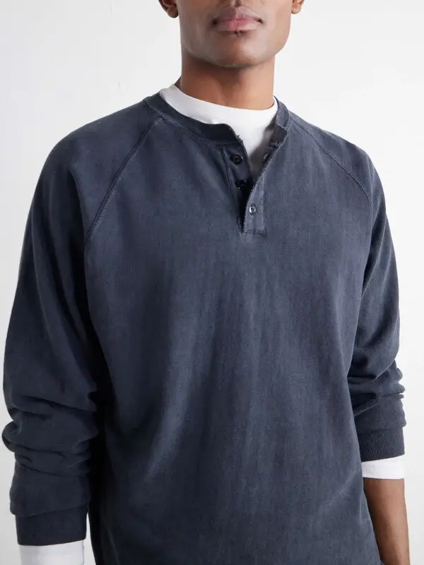 REMI RELIEF Distressed Cotton-jersey T-shirt