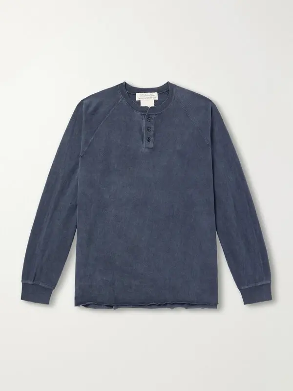 REMI RELIEF Distressed Cotton-jersey T-shirt